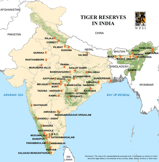 WPSI - Wildlife Protection Society of India - Tiger Reserves WPSI - Wildlife Protection Society of India - Tiger Reserves